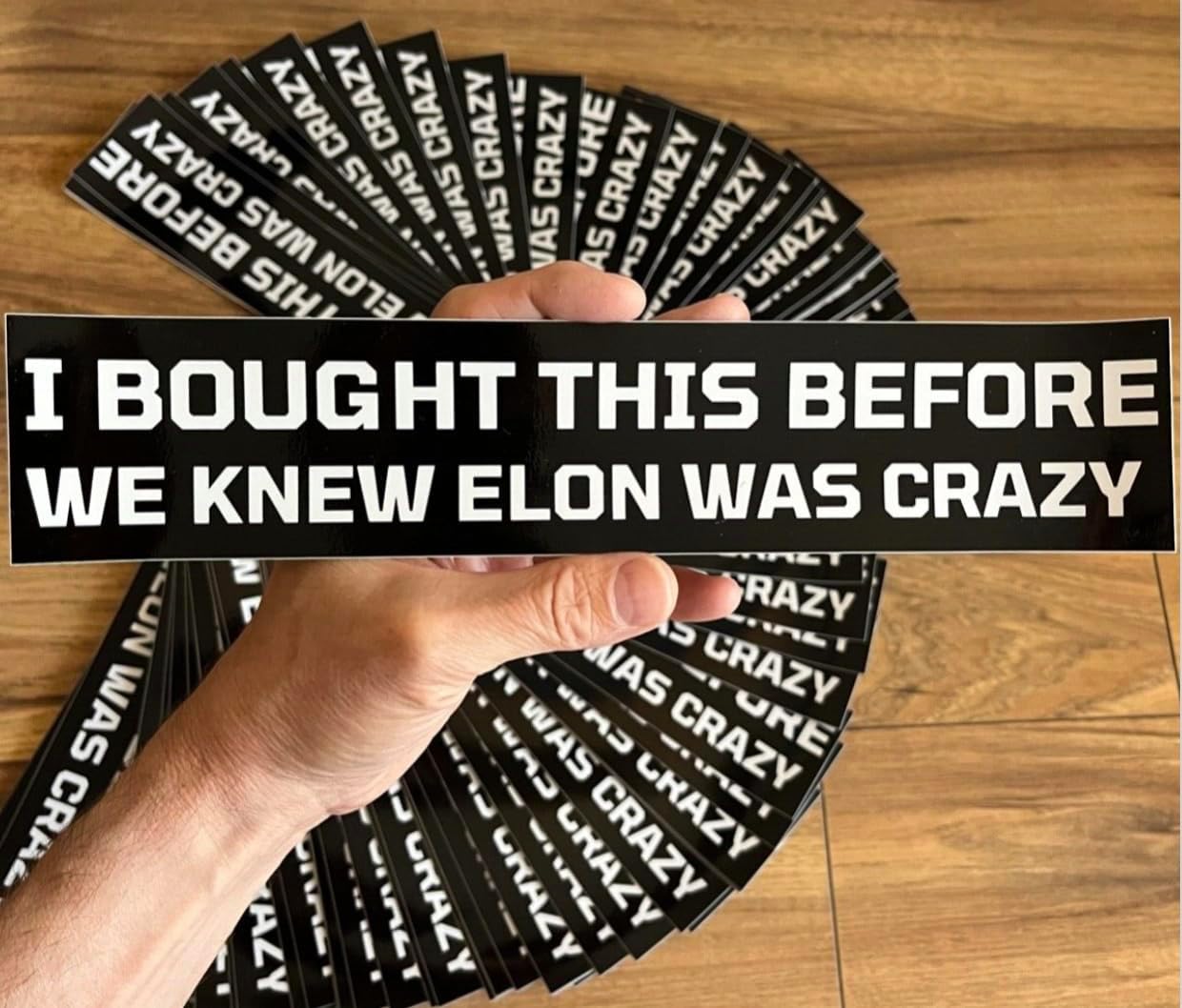 Newsflash: You can't have an "I bought this before Elon went crazy ...