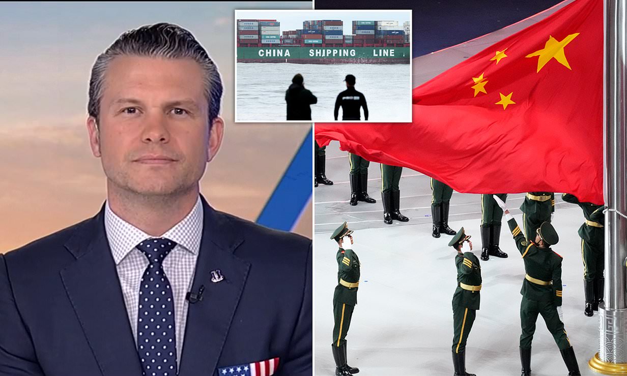 Pete Hegseth says the US is 'prepared' to go to war with China