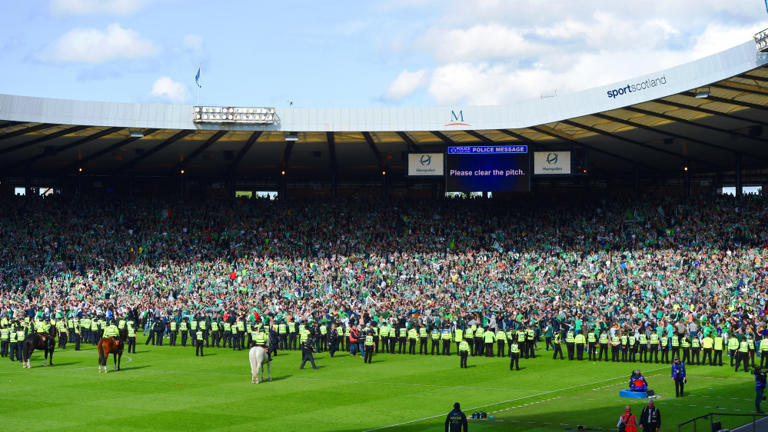15 iconic photos from Hibs historic Scottish Cup win vs Rangers as ...
