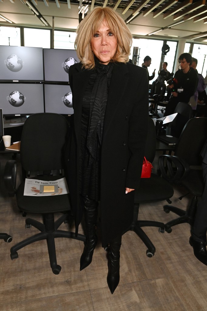 Brigitte Macron Embraces Wild Flair in Tiger-print Dress and Wool Coat ...