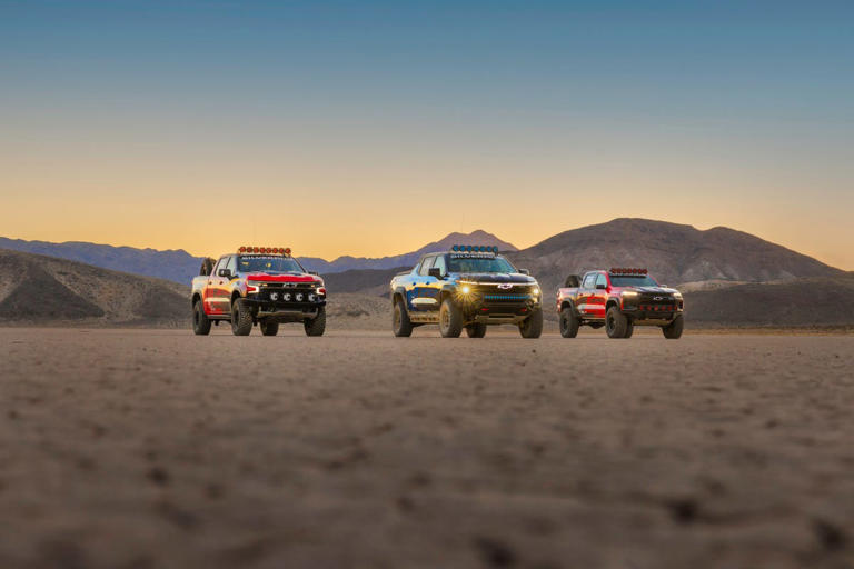 Chevy Hypes Up the Silverado EV Trail Boss with 1100-HP ZR2 Race Truck