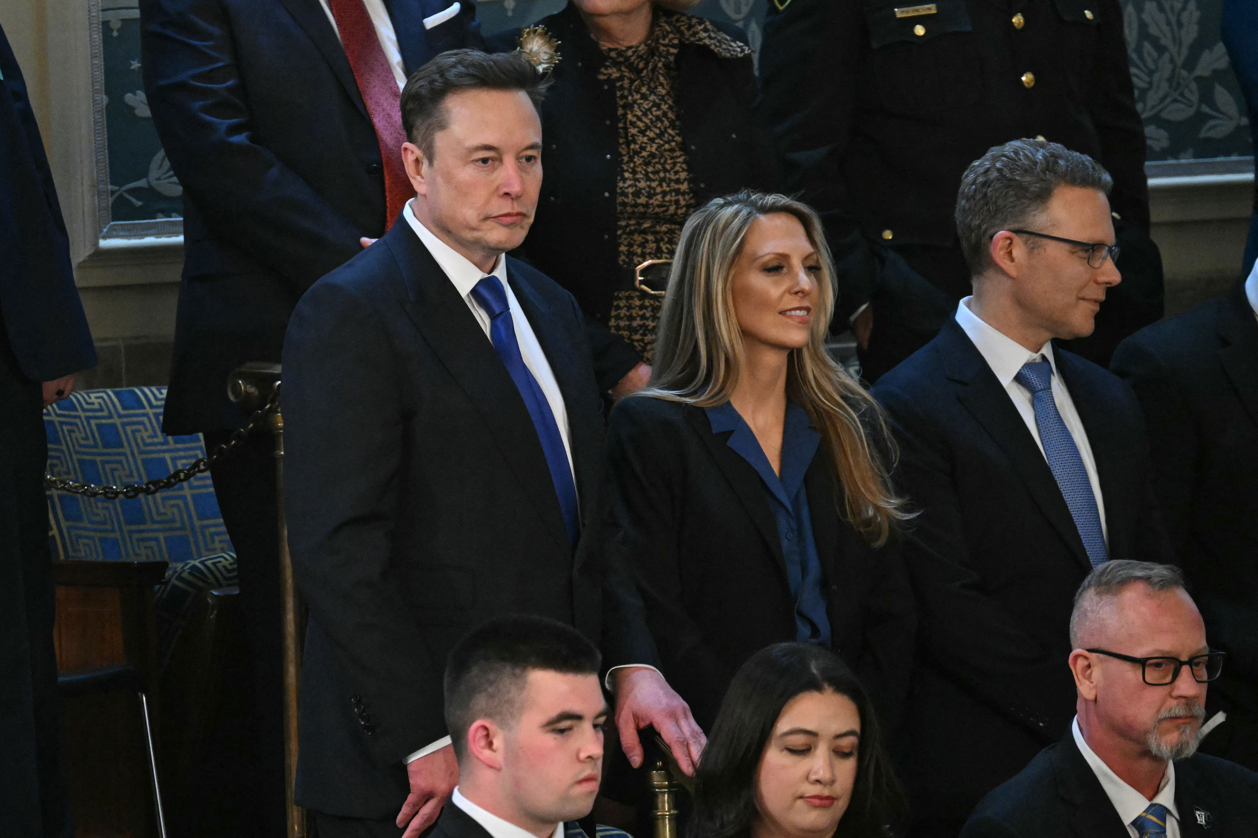 Mystery Blonde Woman Seated Next to Elon Musk at Trump’s Address Is ...
