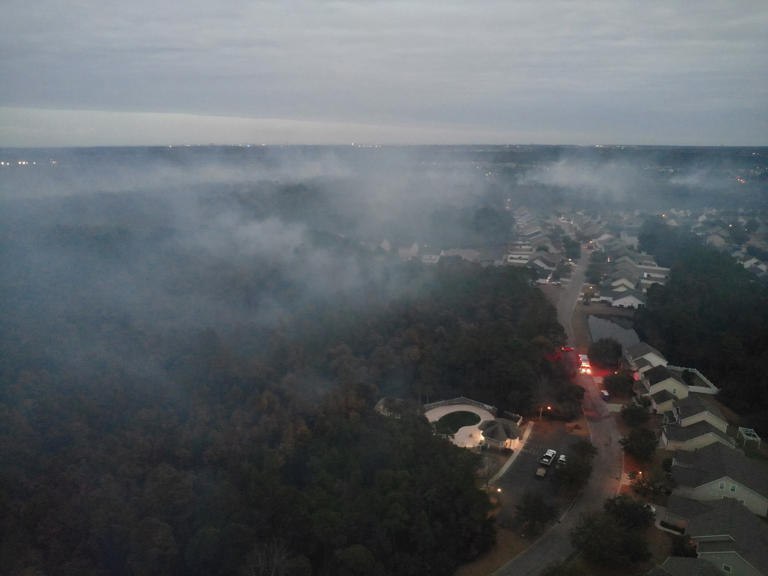 Carolina Forest wildfire now 44% contained as gusty winds create challenges