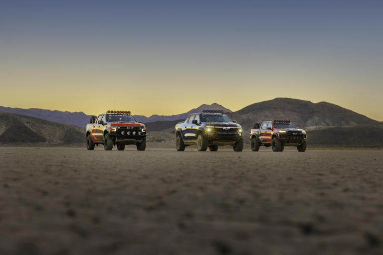 Chevrolet unveils Silverado EV ZR2 race truck concept at Mint 400