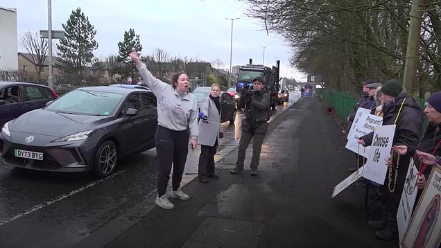 Anti-abortion campaigners branded 'disgusting' as they hold vigil near ...