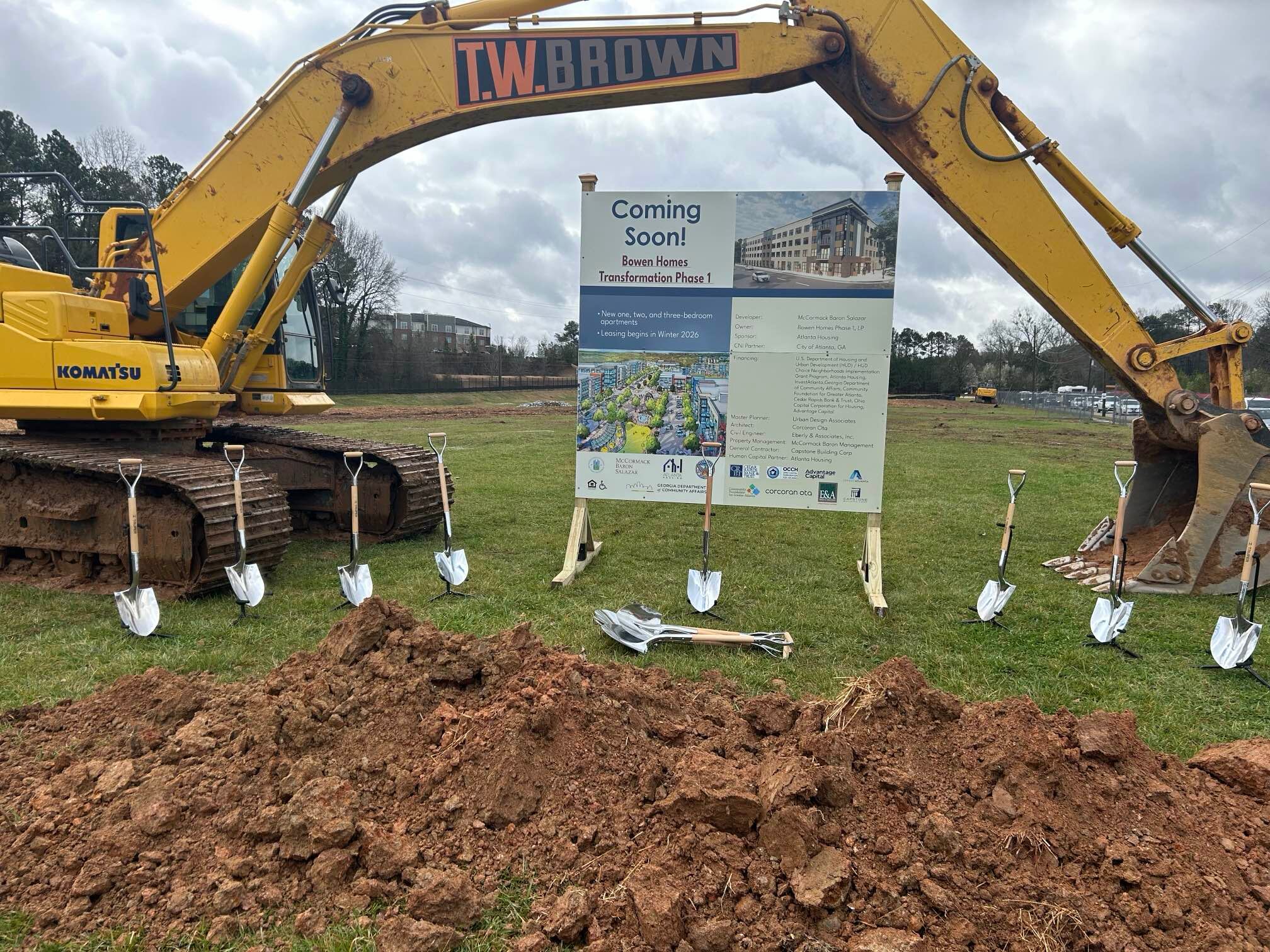 Crews break ground to redevelop former Bowen Homes neighborhood in Atlanta