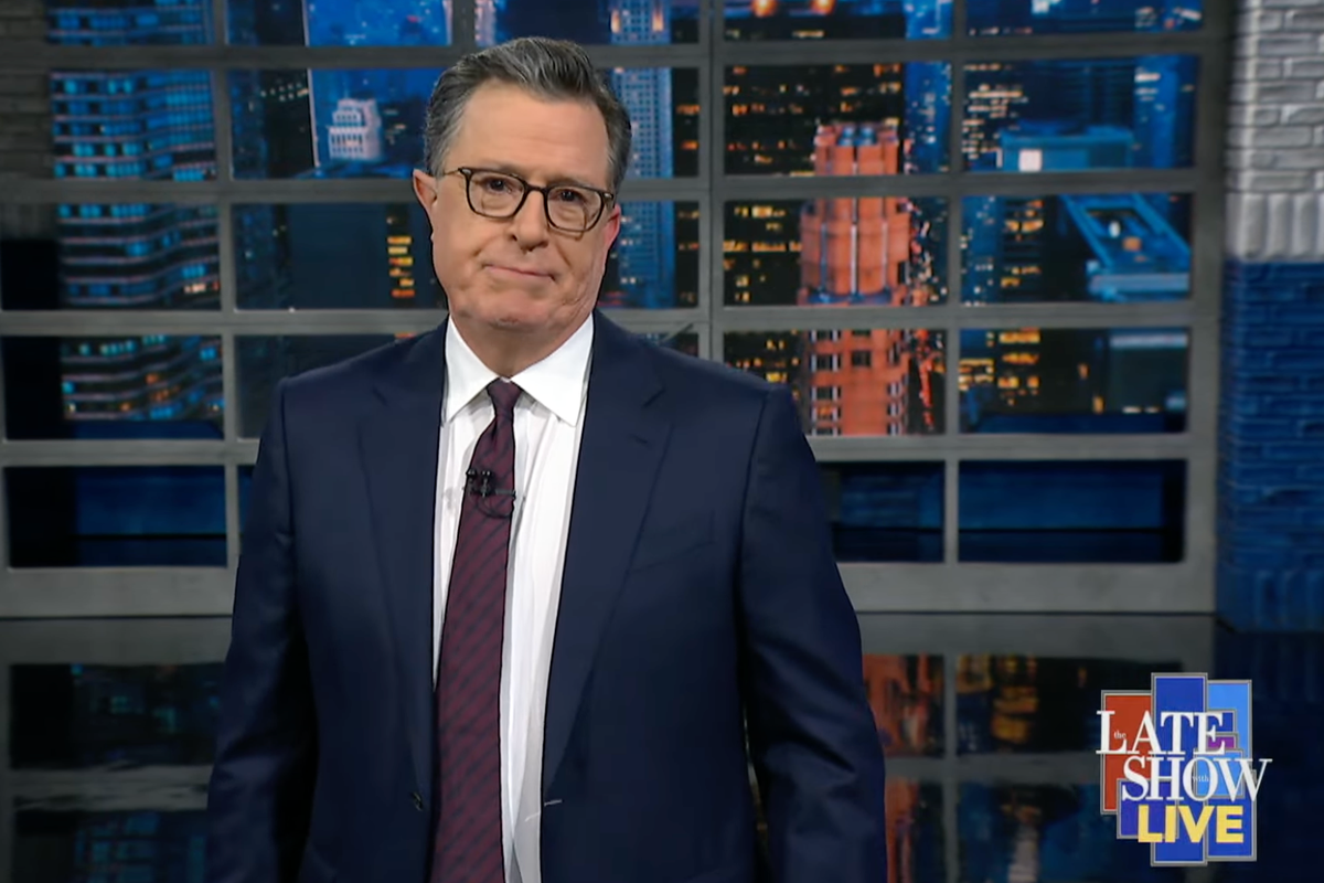 Stephen Colbert’s brutal three-word message to Dems who protested Trump ...