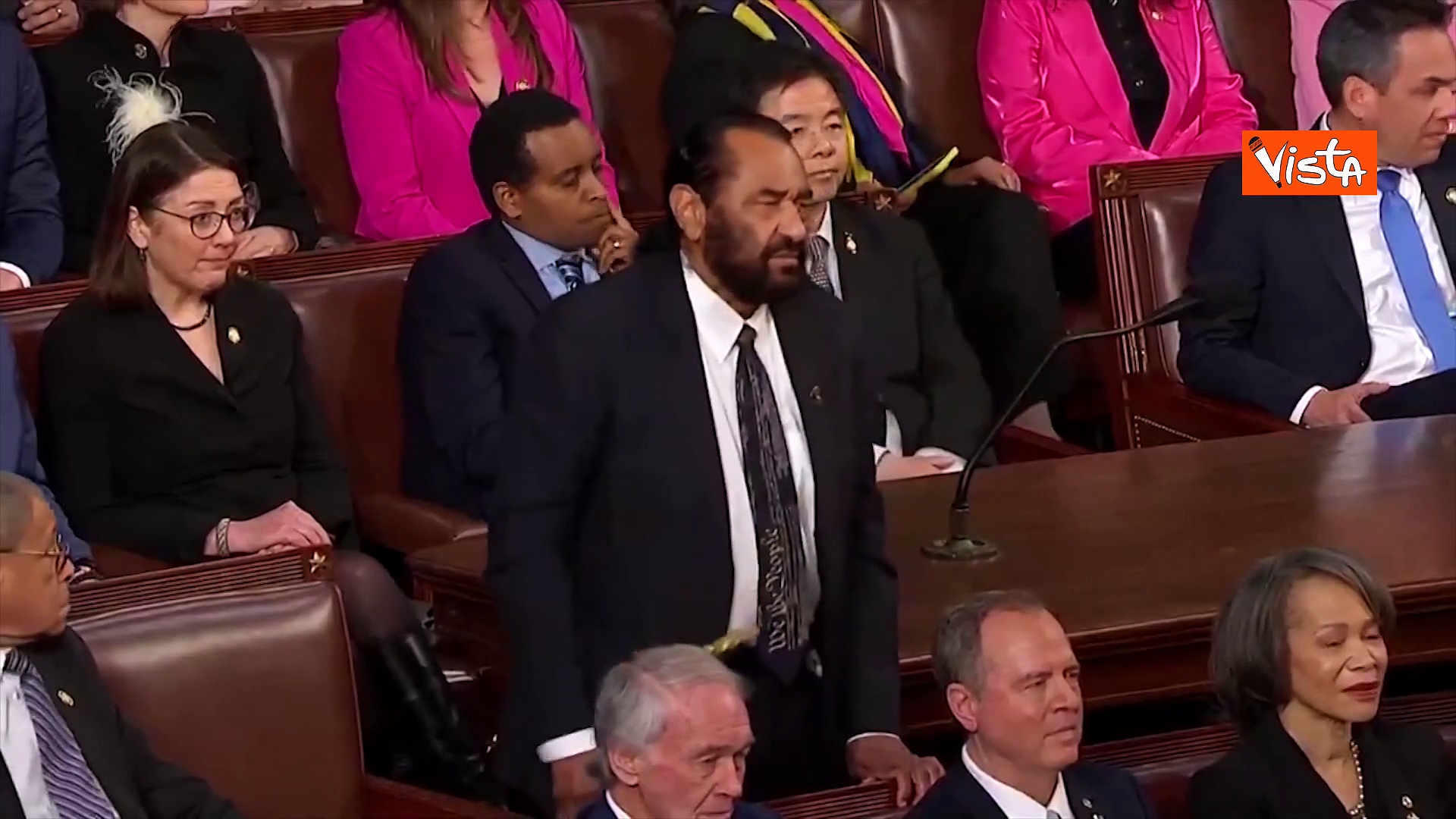 Il deputato texano Dem Al Green interrompe Trump e viene espulso dal ...
