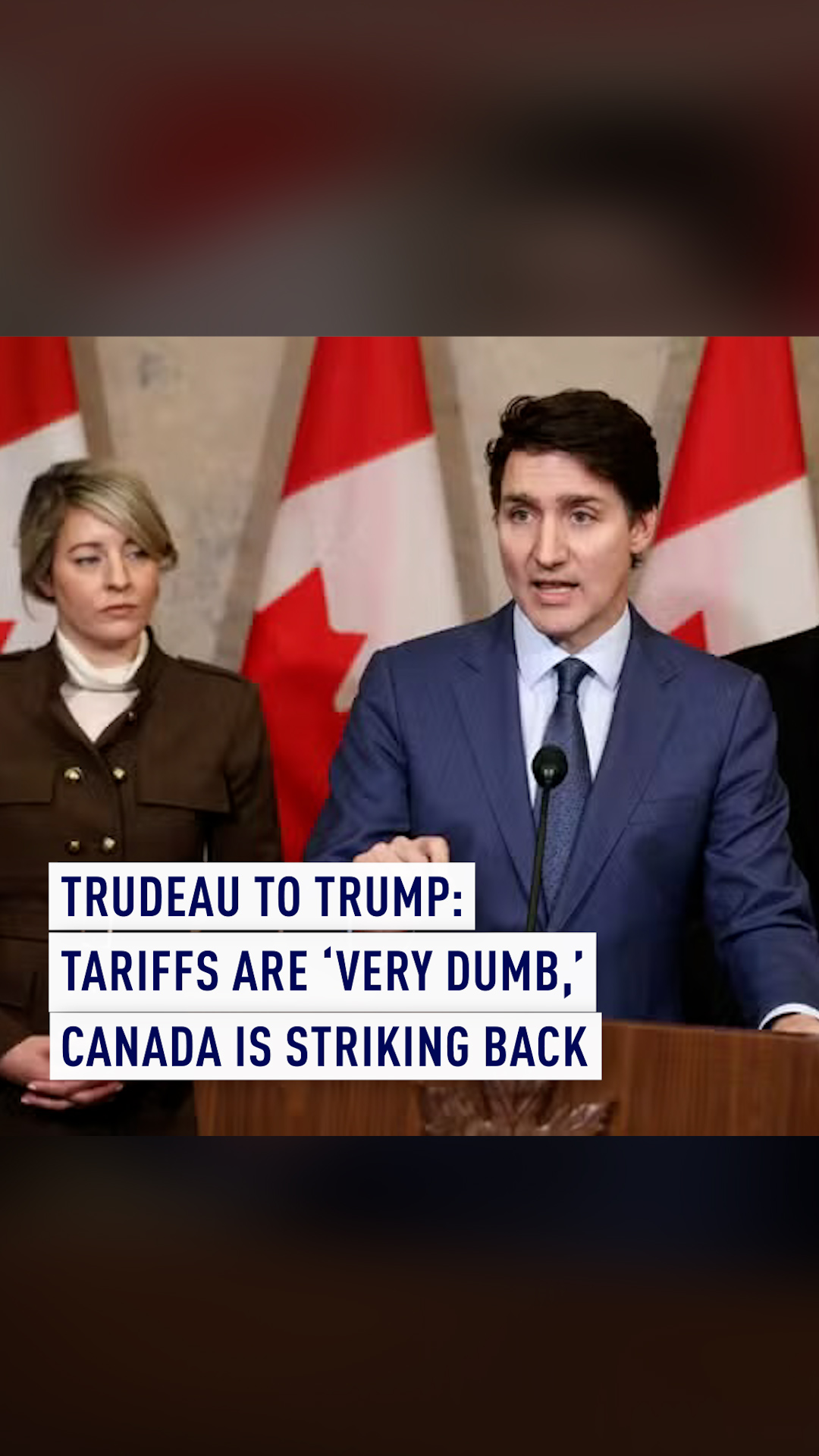 Trudeau to Trump: Tariffs are 'very dumb,' Canada is striking back