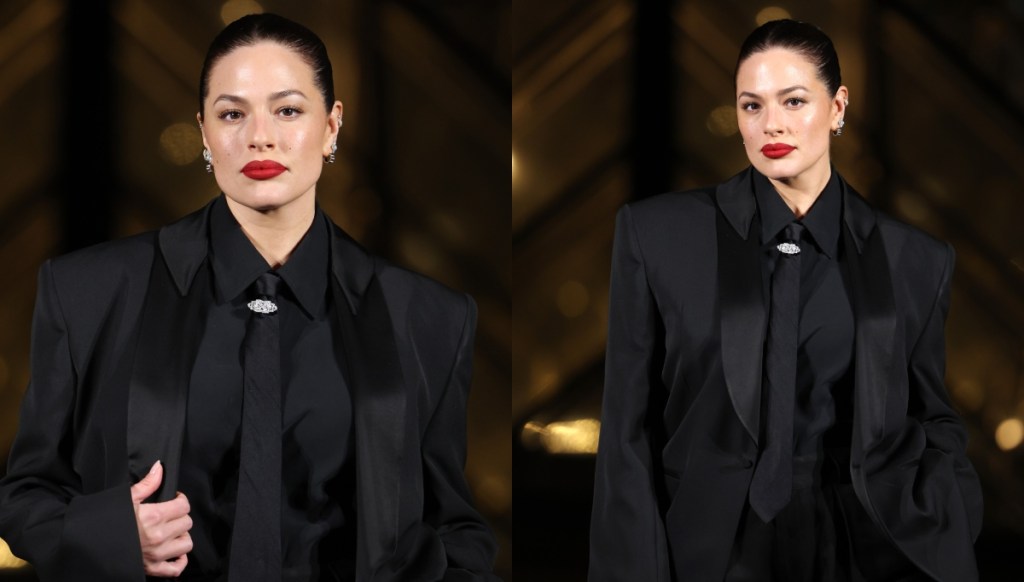 Ashley Graham Suits Up in Custom LGN Louis Gabriel Nouchi for Louvre's ...