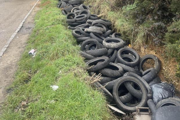 Fly-tipper sentenced for dumping 150 tyres and barrels near busy Bucks road