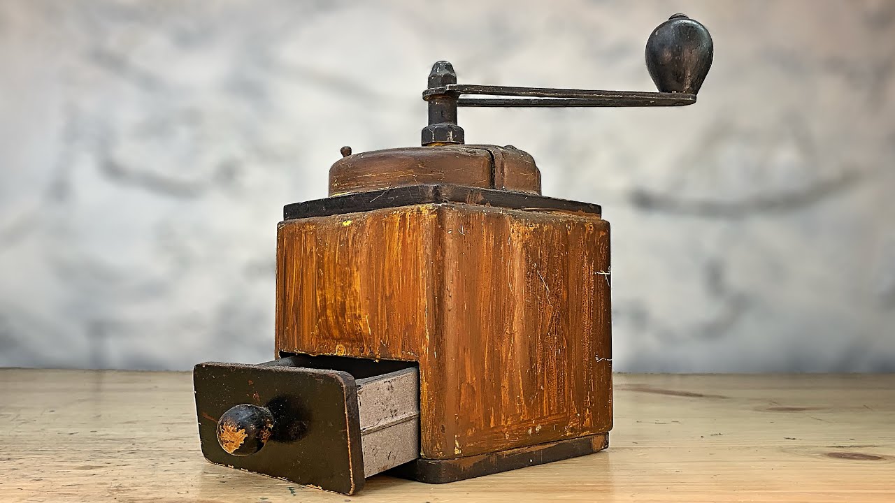 Rusty Coffee Grinder machine Restoration - Incredible transformation