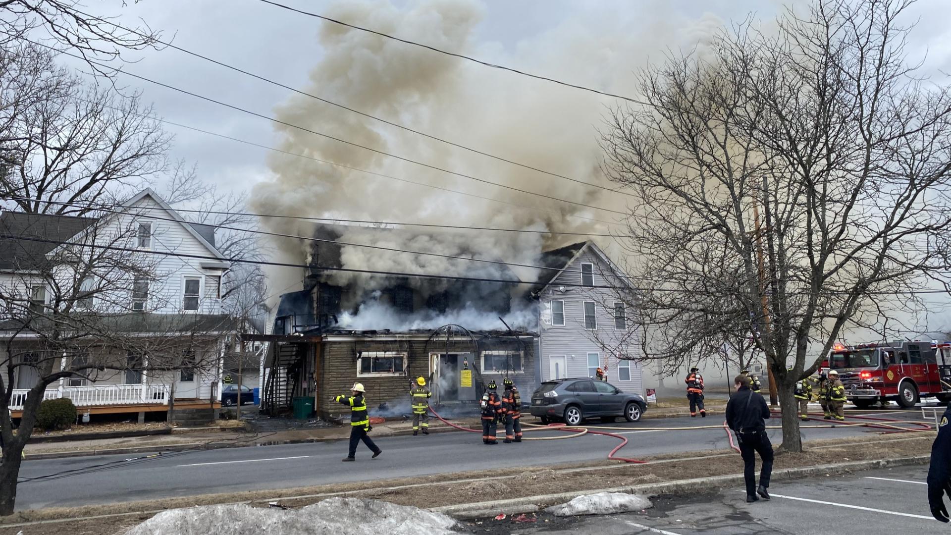 Wander Inn Bar catches fire in East Stroudsburg