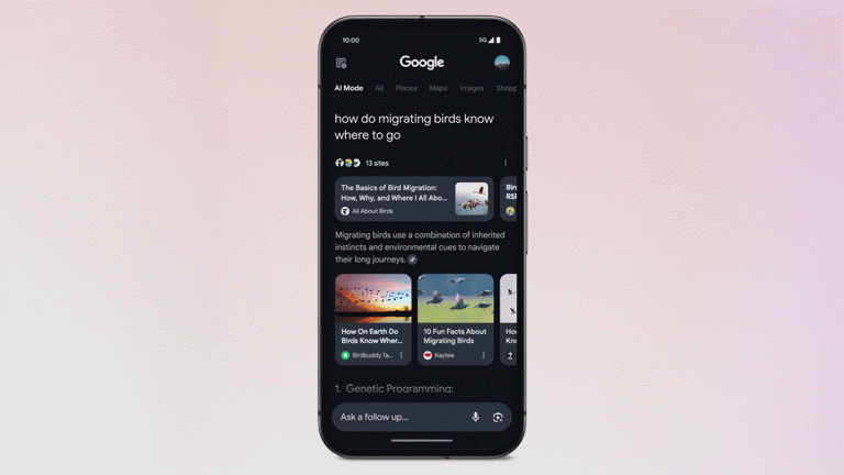 AI Mode adds a dedicated search chatbot to Google