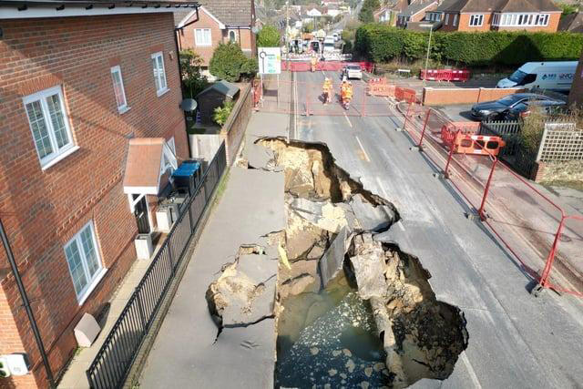 Godstone sinkhole: Surrey County Council’s Infrastructure Manager ...
