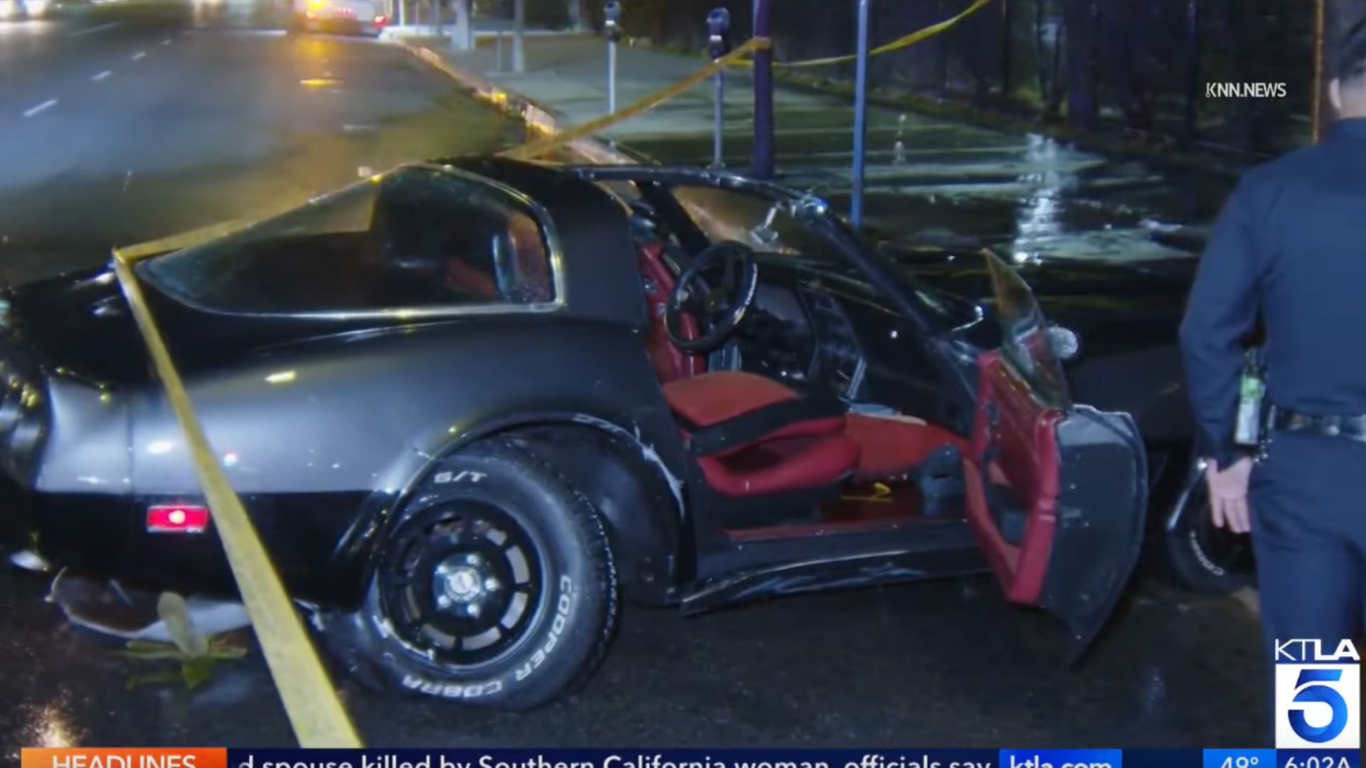 Reckless Driver Abandons C3 Corvette After Los Angeles Crash