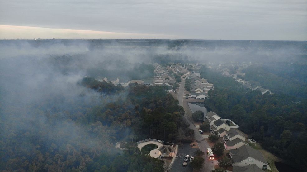 Covington Drive fire efforts persist, 44% contained