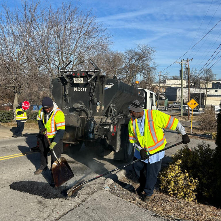 Pothole repairs underway across Davidson County, NDOT says