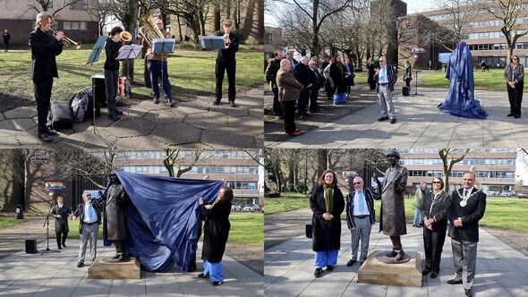 She's back! Victoria Wood's smashed statue repaired and unveiled in her ...