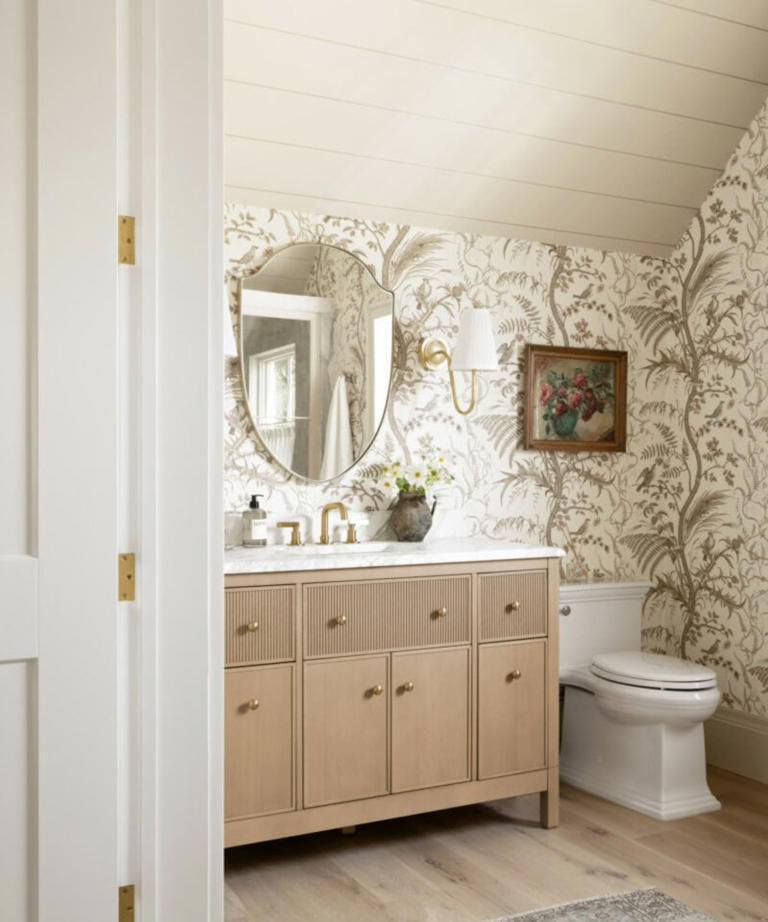 Shea McGee has transformed an empty storage closet into her new studio bathroom – and a stunning ...