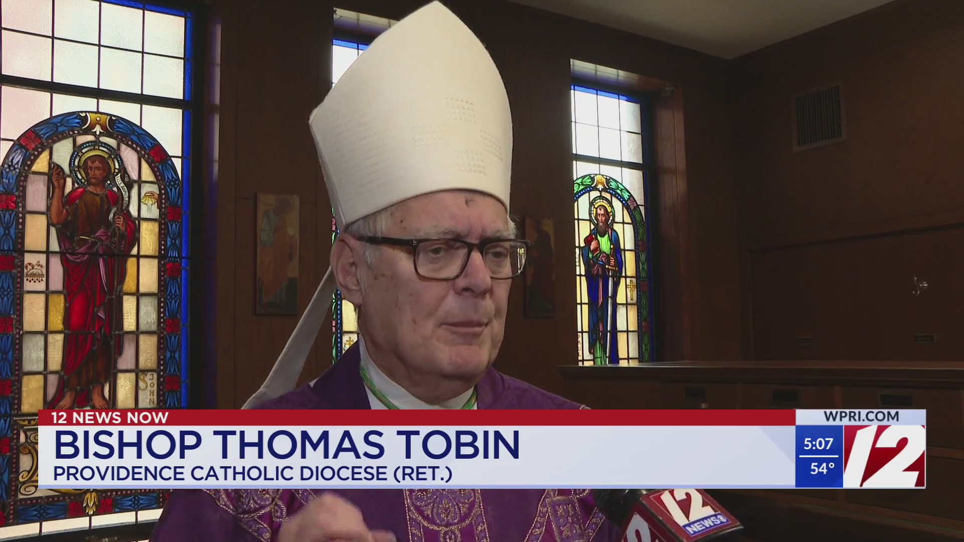 Providence Bishop Emeritus Thomas Tobin comments on Pope Francis' health