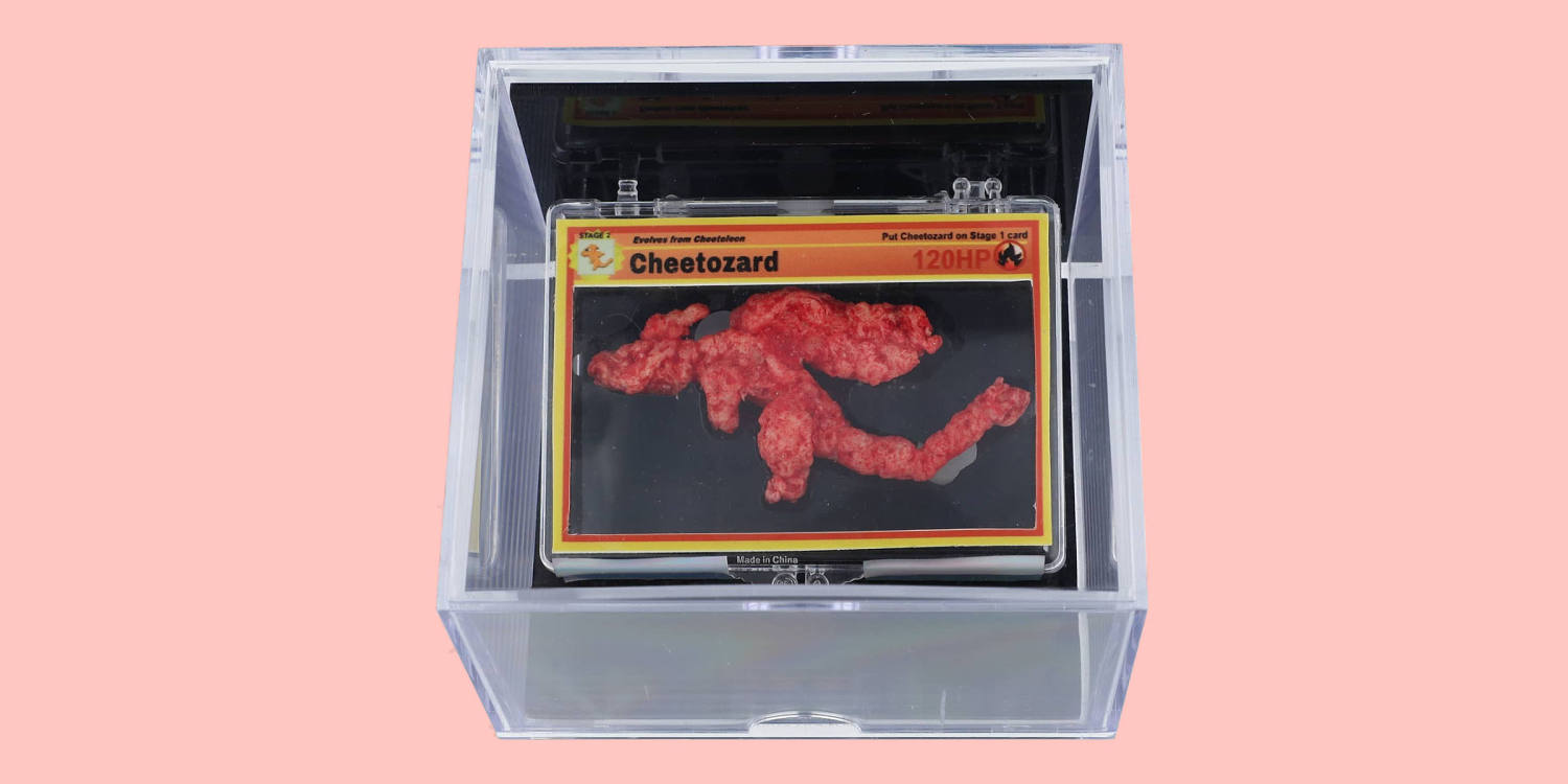 Viral Pokémon-shaped Cheeto nicknamed ‘Cheetozard’ sells at auction for ...