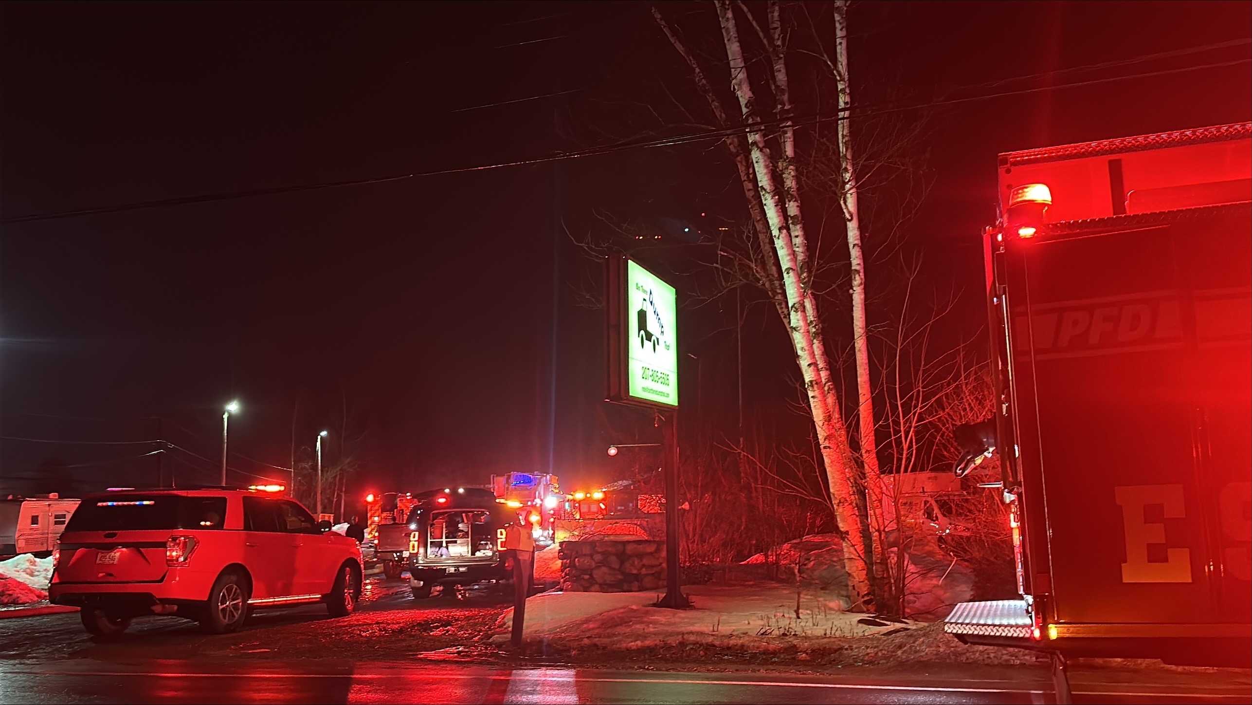 Several departments responding to fire in Westbrook