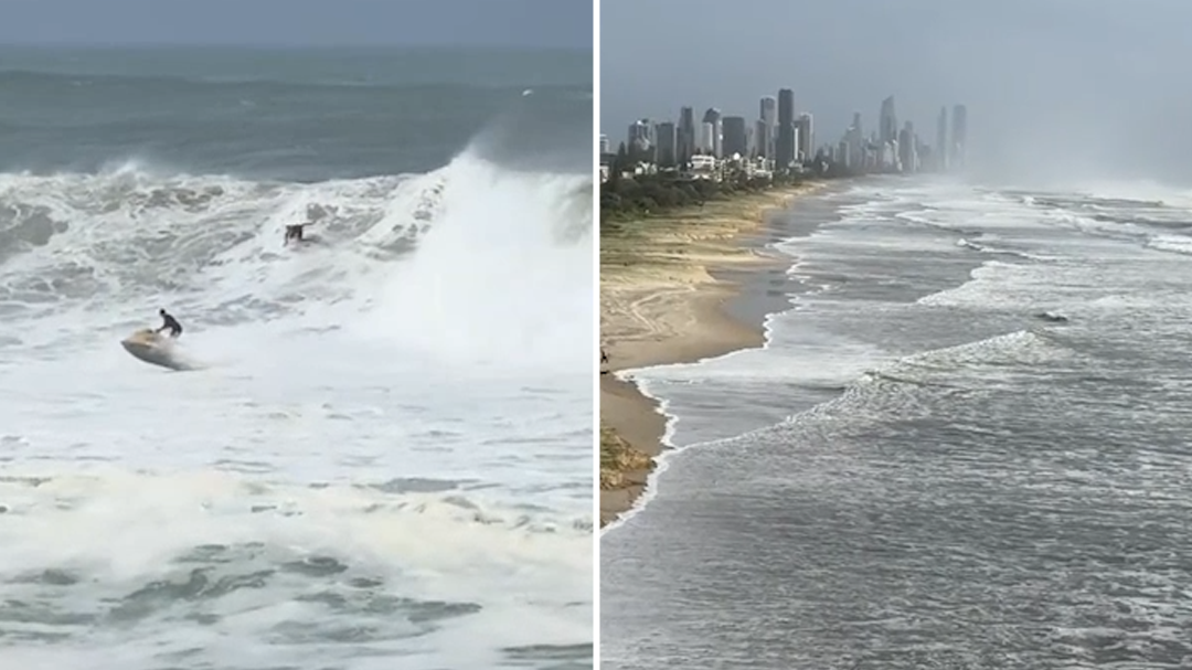 Beachgoers, surfers threatened with $16,000 fine as Cyclone Alfred nears