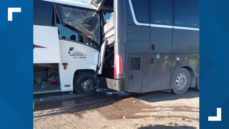 68 hospitalized in crash involving 3 charter buses in East Texas