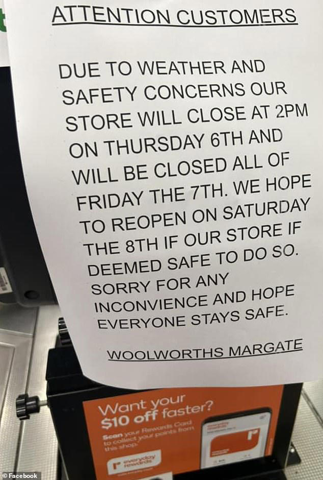 Coles, Woolworths, Aldi close ahead of Cyclone Alfred