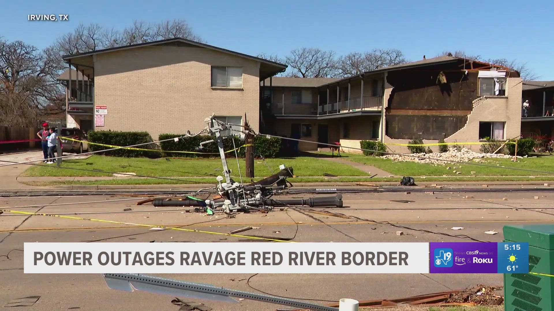 Power outages ravage red river border