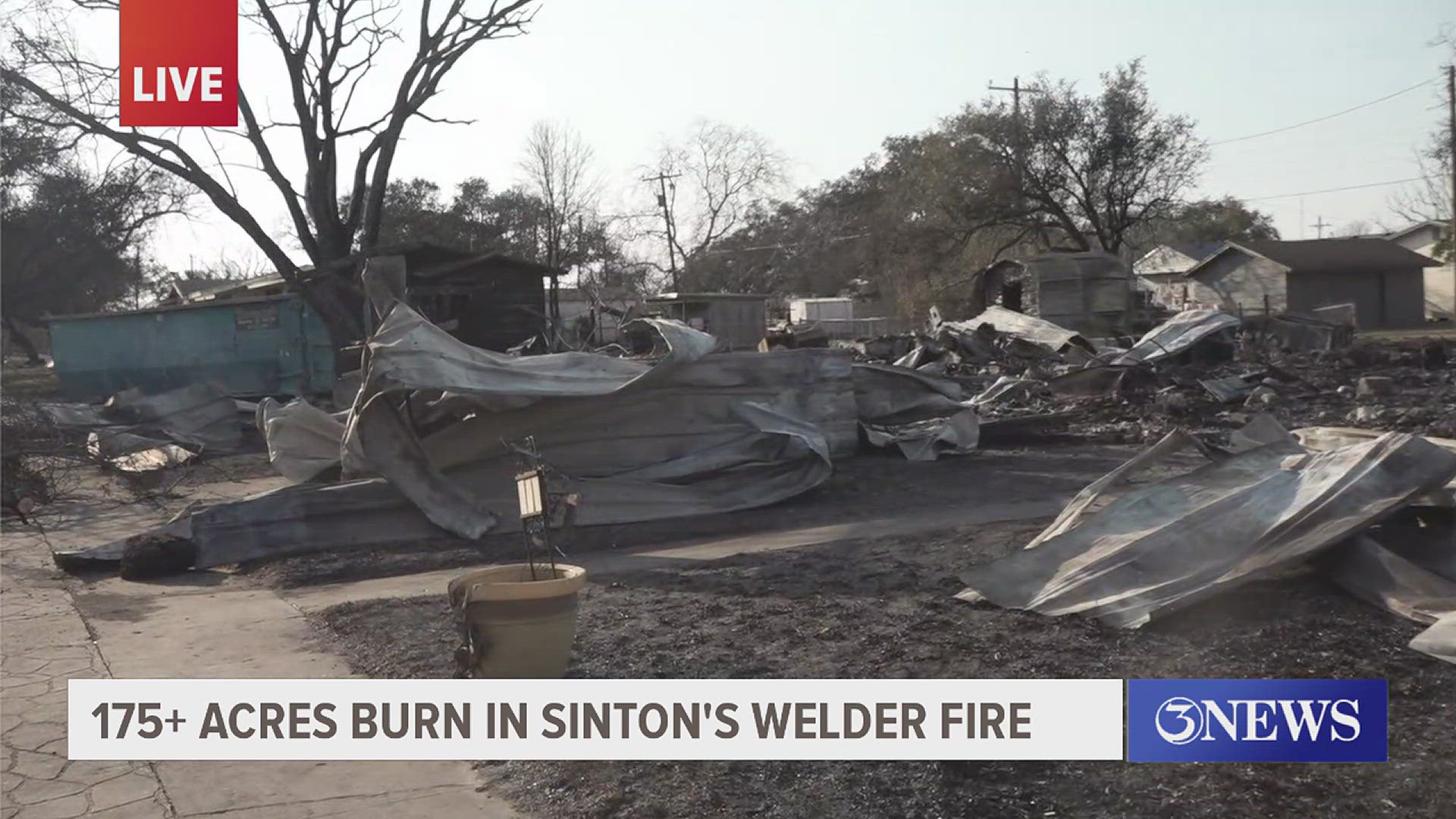 175 acres burn as Sinton's Welder Fire is 85-90 percent contained