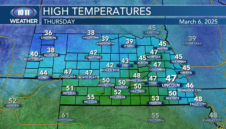 Thursday Forecast: Next precipitation chance begins