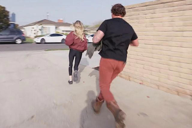 Heather Rae El Moussa Chases Christina Haack Off Her Property on Foot ...