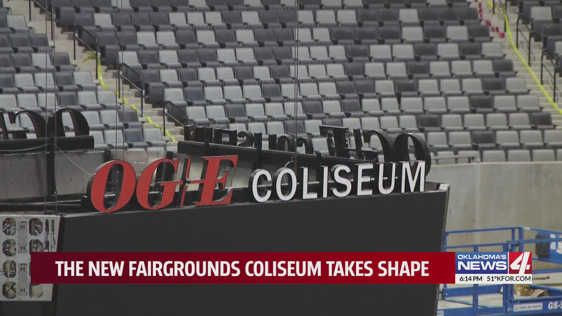 The new fairgrounds coliseum takes shape