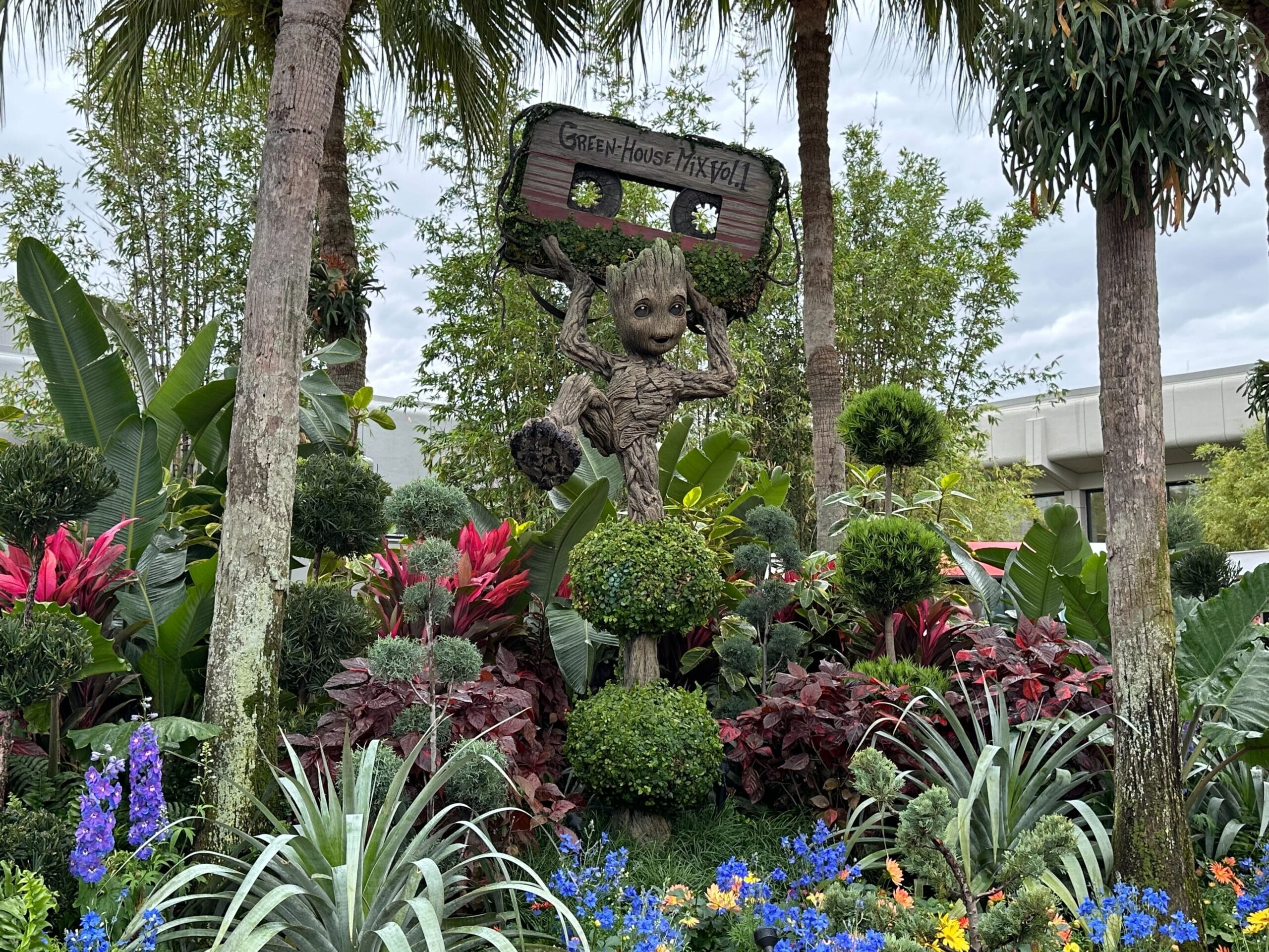 VIDEO: Groot Topiary Now Playing Music for 2025 EPCOT International ...