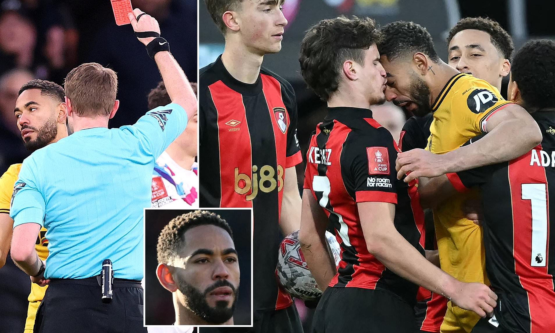 Matheus Cunha is charged by the FA following violent implosion against Bournemouth - and could ...