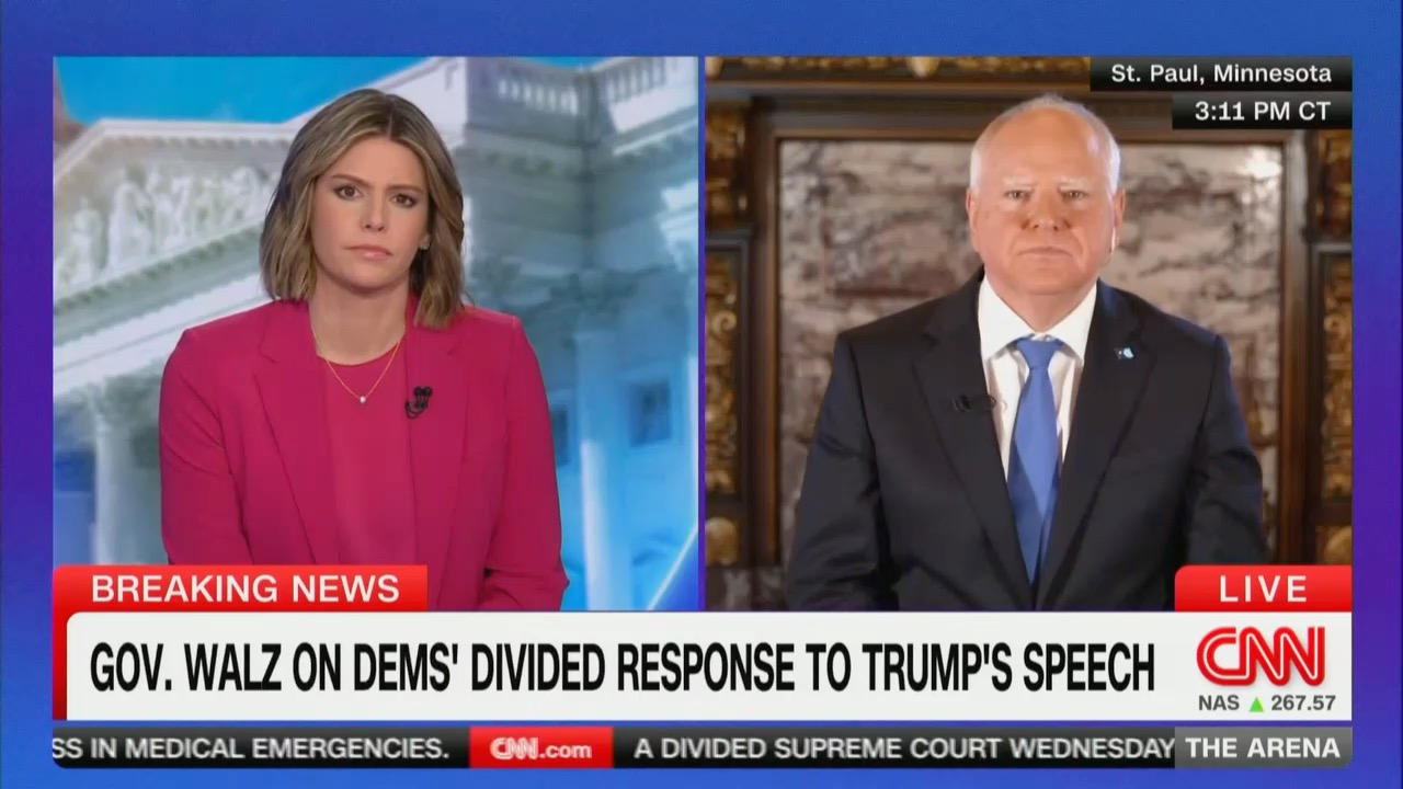 Tim Walz Silent for a Few Seconds When CNN Anchor Asks, ‘Who Is The ...
