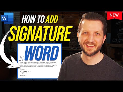 How to Add a Signature to a Word Doc