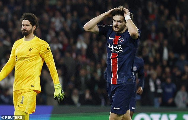 Liverpool's lucky escape! PSG goal is ruled out for Khvicha ...