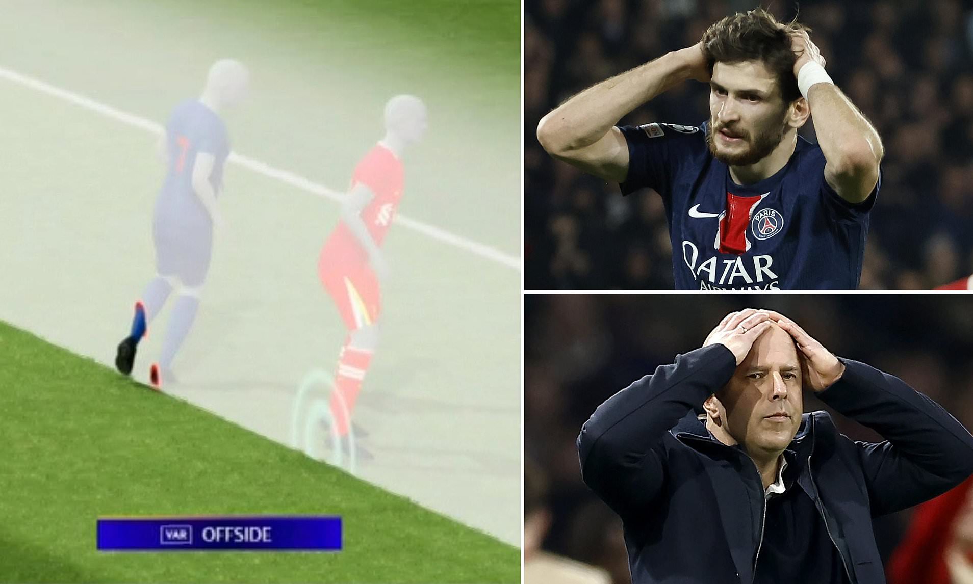 Liverpool's lucky escape! PSG goal is ruled out for Khvicha ...