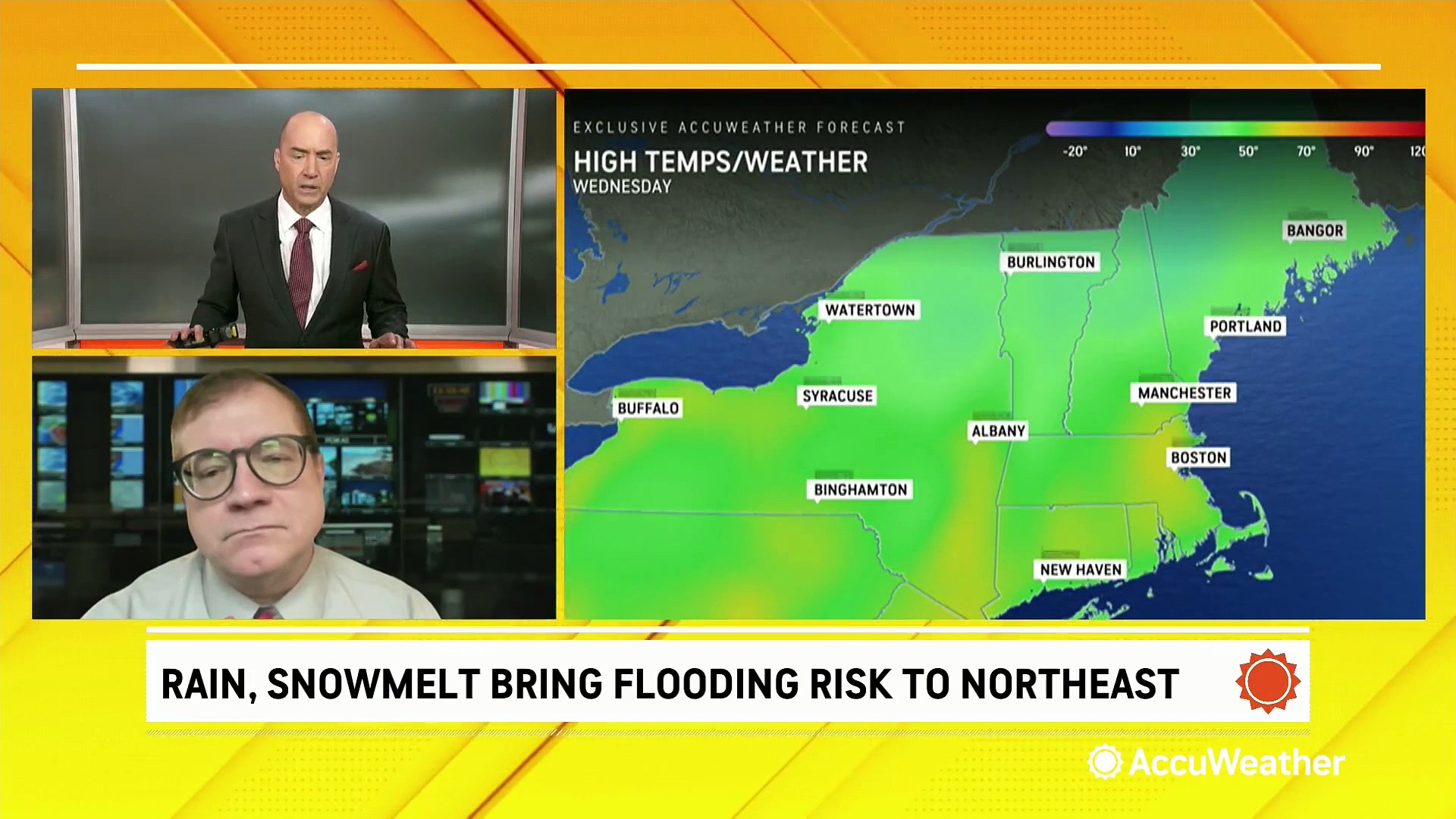 Rain, snowmelt bring flooding to Northeast