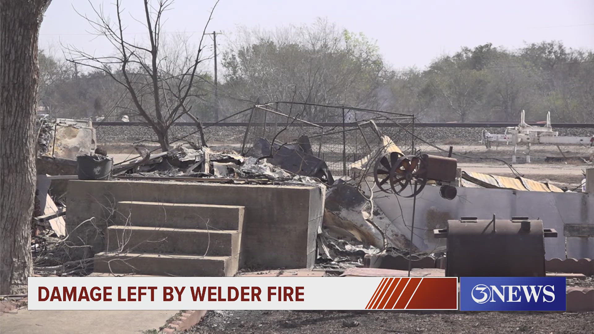 Damage left by Welder Fire