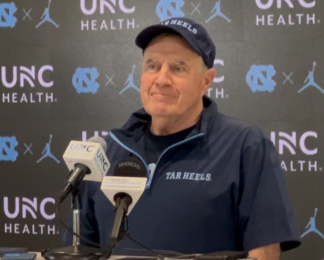 Bill Belichick explains why UNC football practice jerseys don’t have ...