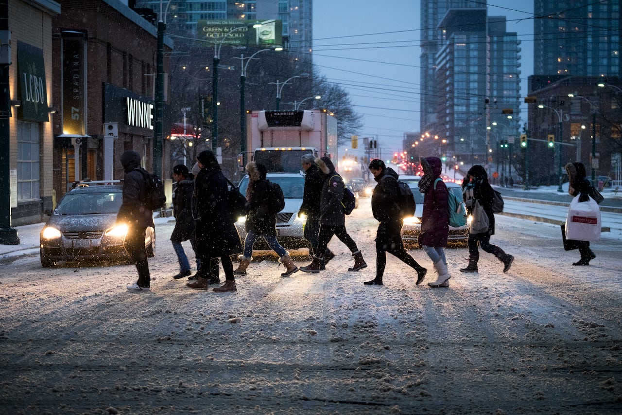 Rapidly falling temperatures could make for icy surfaces Thursday ...