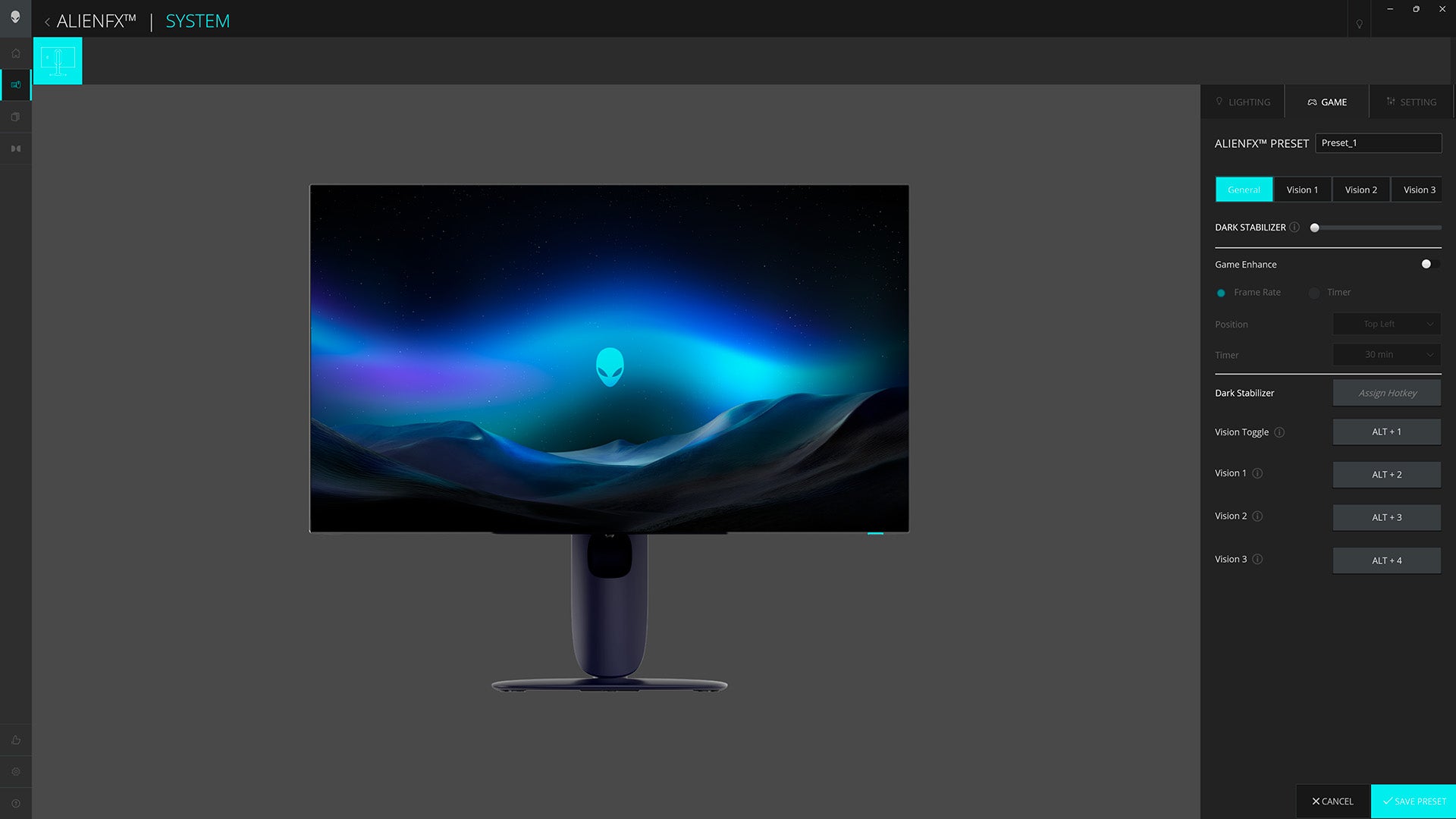 Alienware AW2725Q - Software and OSD Photos