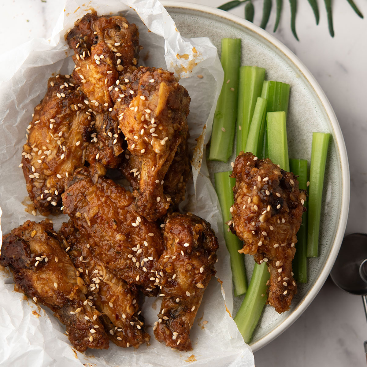 Soy garlic chicken wings
