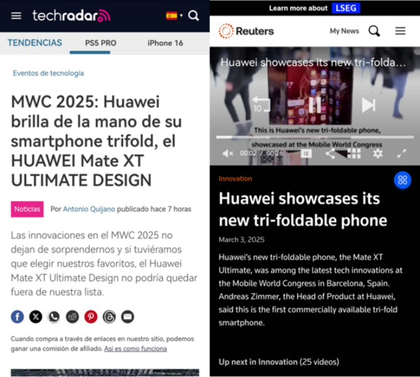 西班牙国王驻足体验！华为Mate XT非凡大师成MWC 2025最受关注产品