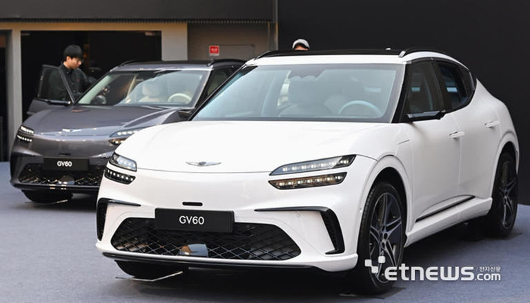 제네시스, 'GV60 부분변경' 출시…배터리 키워 481㎞ 달린다