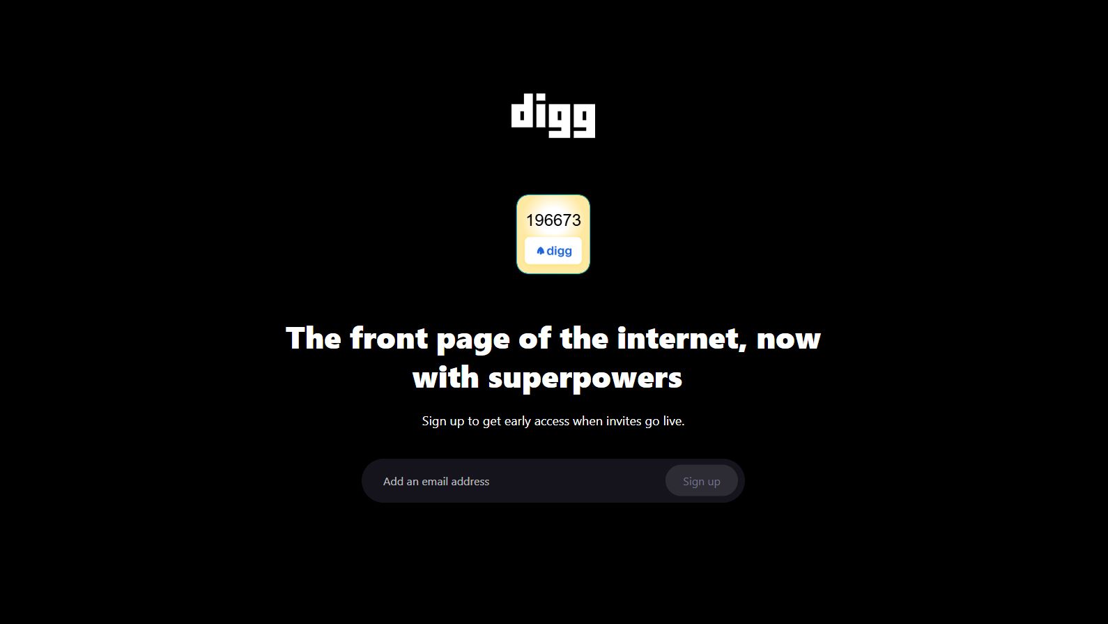 Digg is Back, Apparently